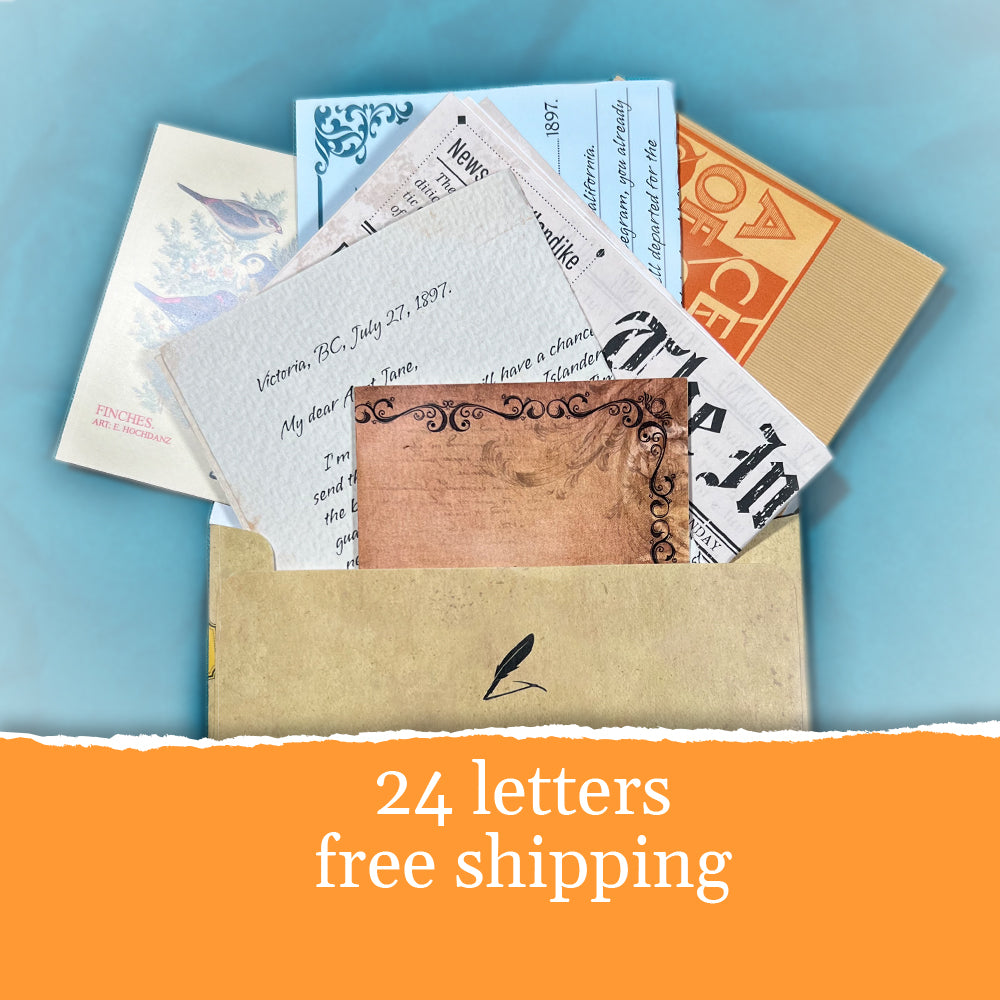 Tin Box Letters - Subscription to stories in letters.